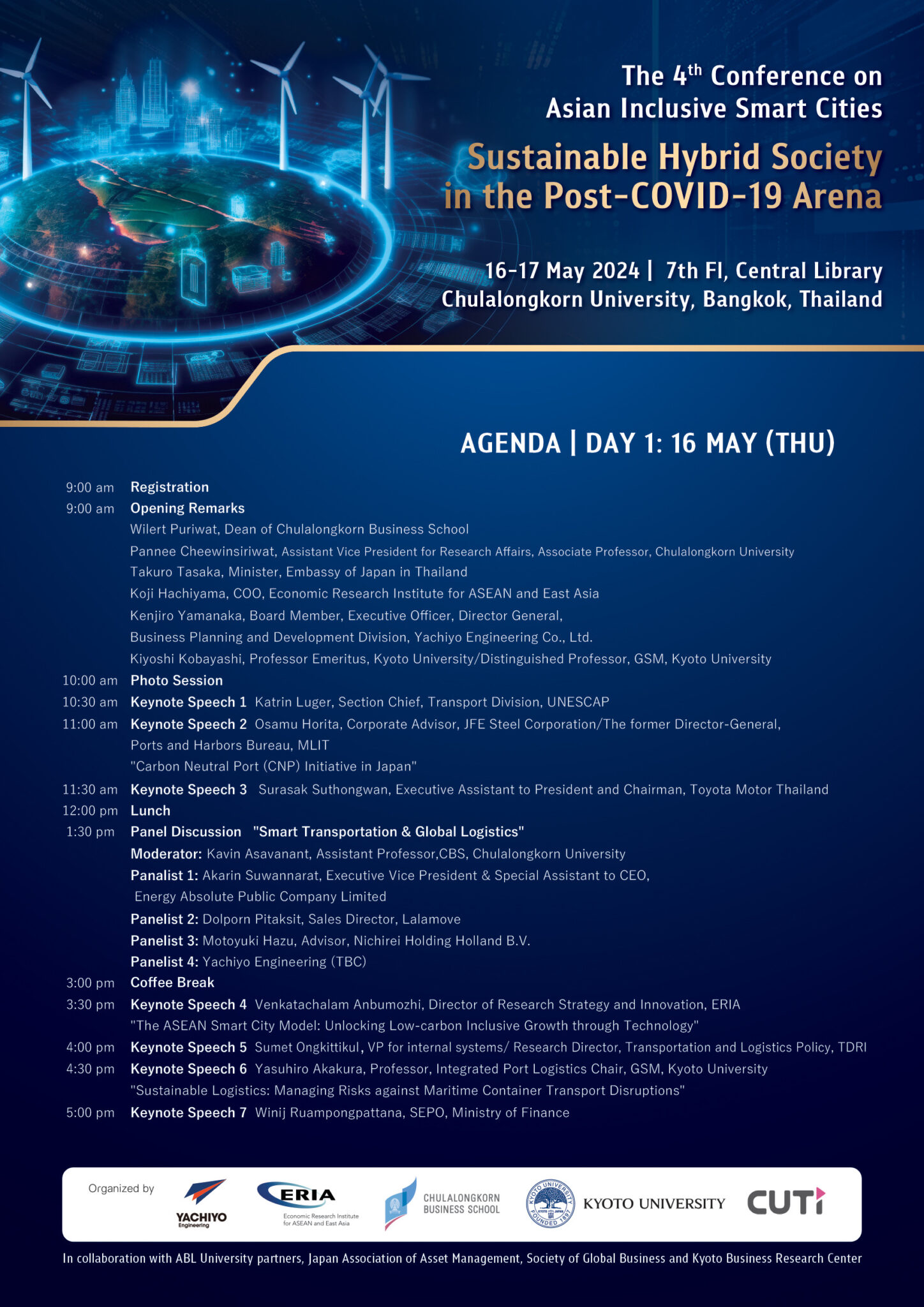 The 4th Conference on Asian Inclusive Smart Cities: Sustainable Hybrid ...
